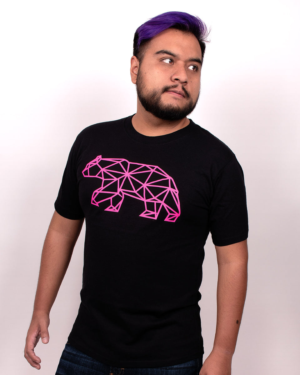 Playera Negra - Oso Neón – BEARMEX